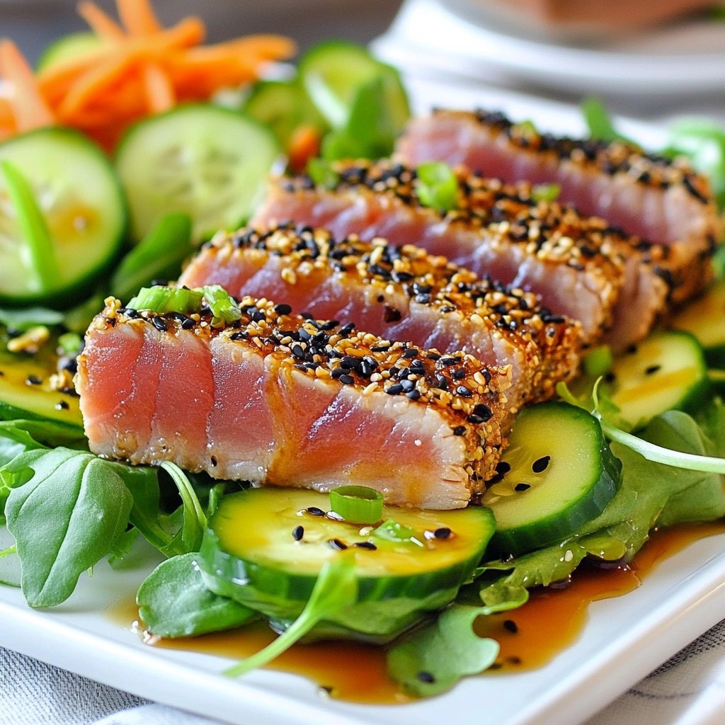 Savory Sesame Crusted Ahi Tuna Easy Recipe Guide - Recipe Website