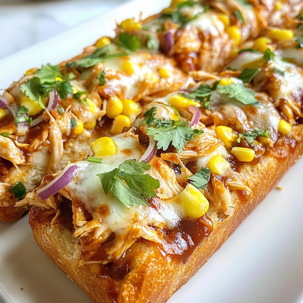 BBQ Chicken French Bread Pizza Flavorful Dinner Recipe - Recipe Website